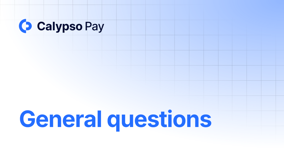General questions | Calypso Finance Docs