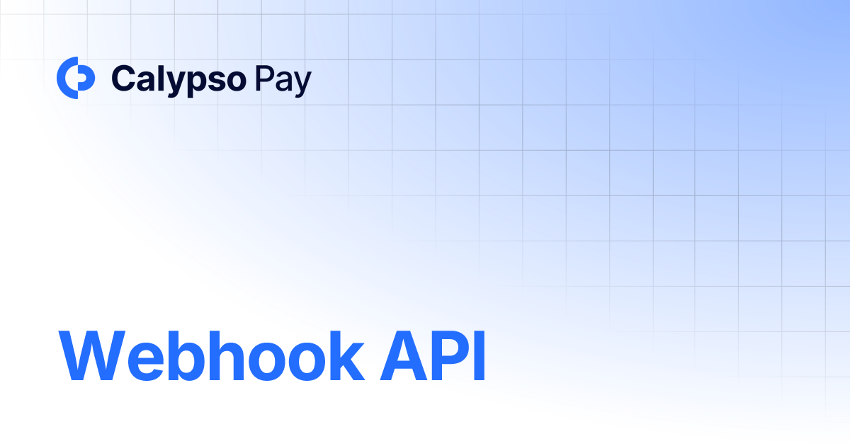 Webhook Api Calypso Finance Docs